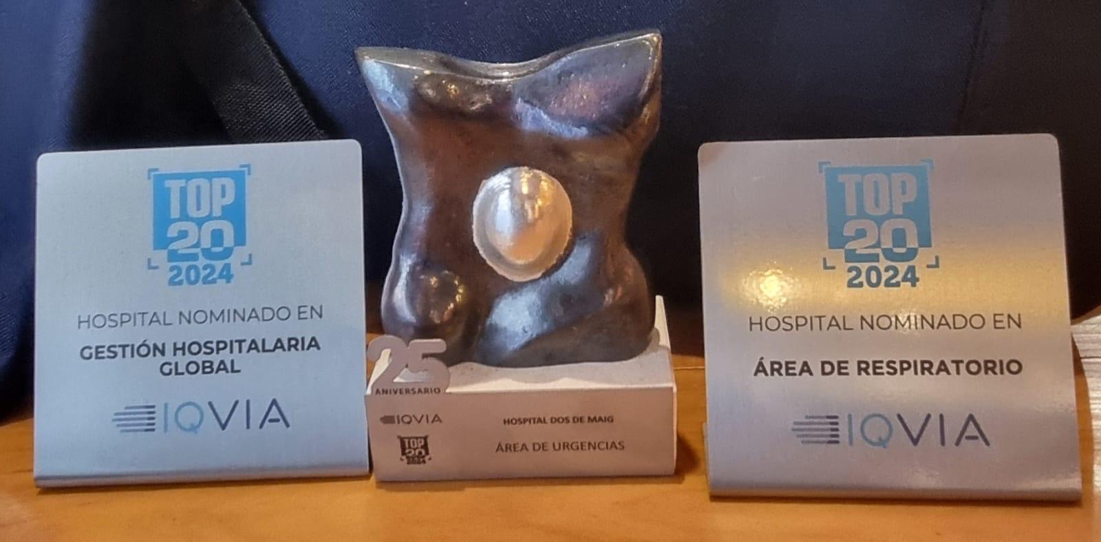 El Hospital Dos de Maig ganador en los Premios TOP 20 | Consorcio Sanitario Integral